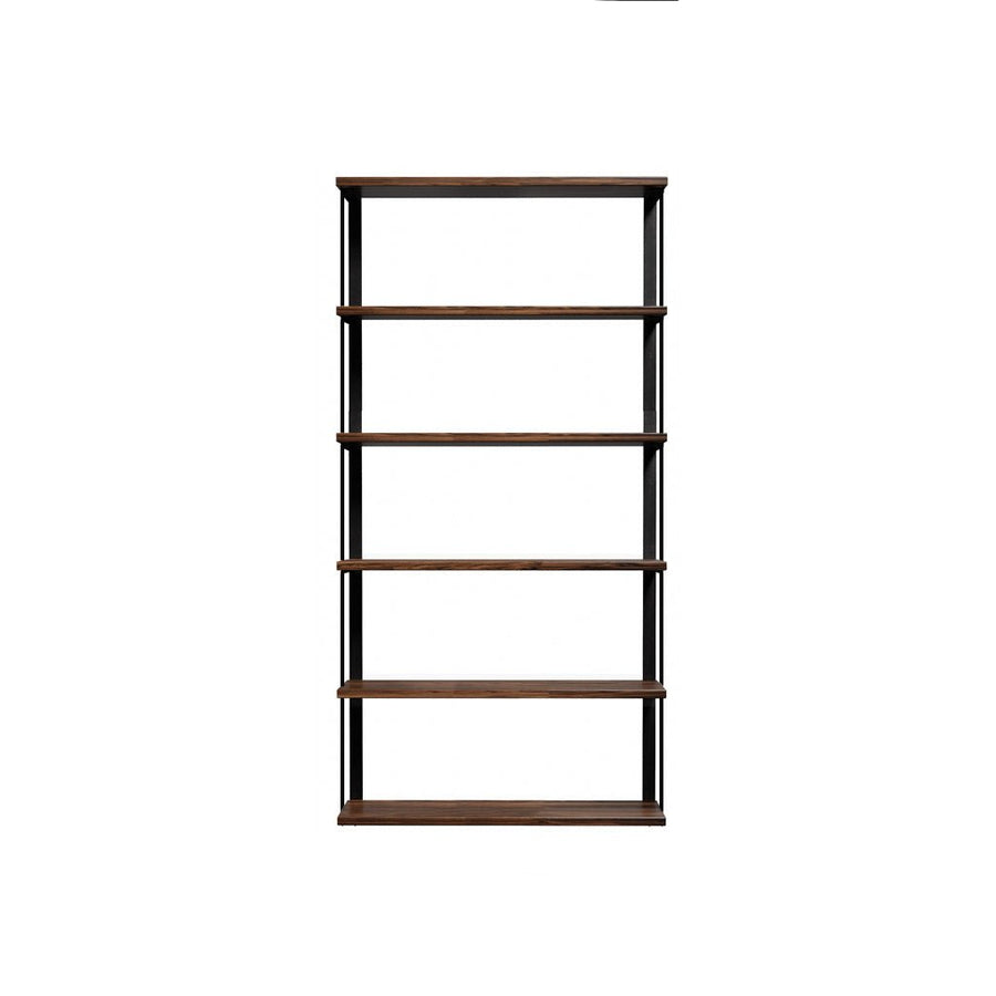 Wall Mount 6 Shelf Unit: 72" Height with Bookend Brackets – Vault Furniture