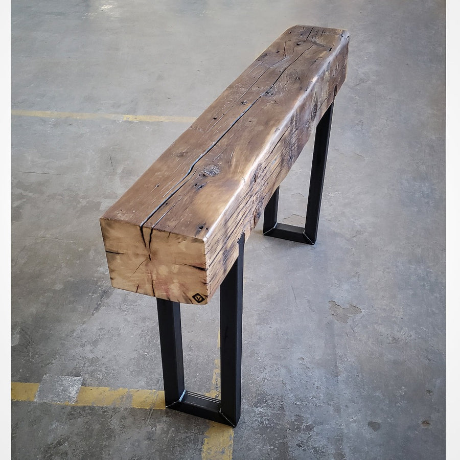 Reclaimed Wood Beam Console Table | Vault Furniture