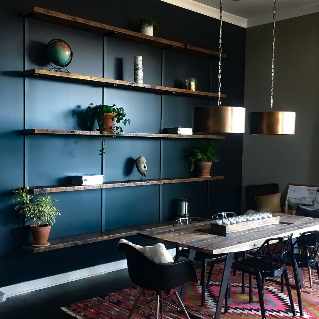 Wall Mounted Shelving Unit: 5 Shelf: 72"H – Vault Furniture